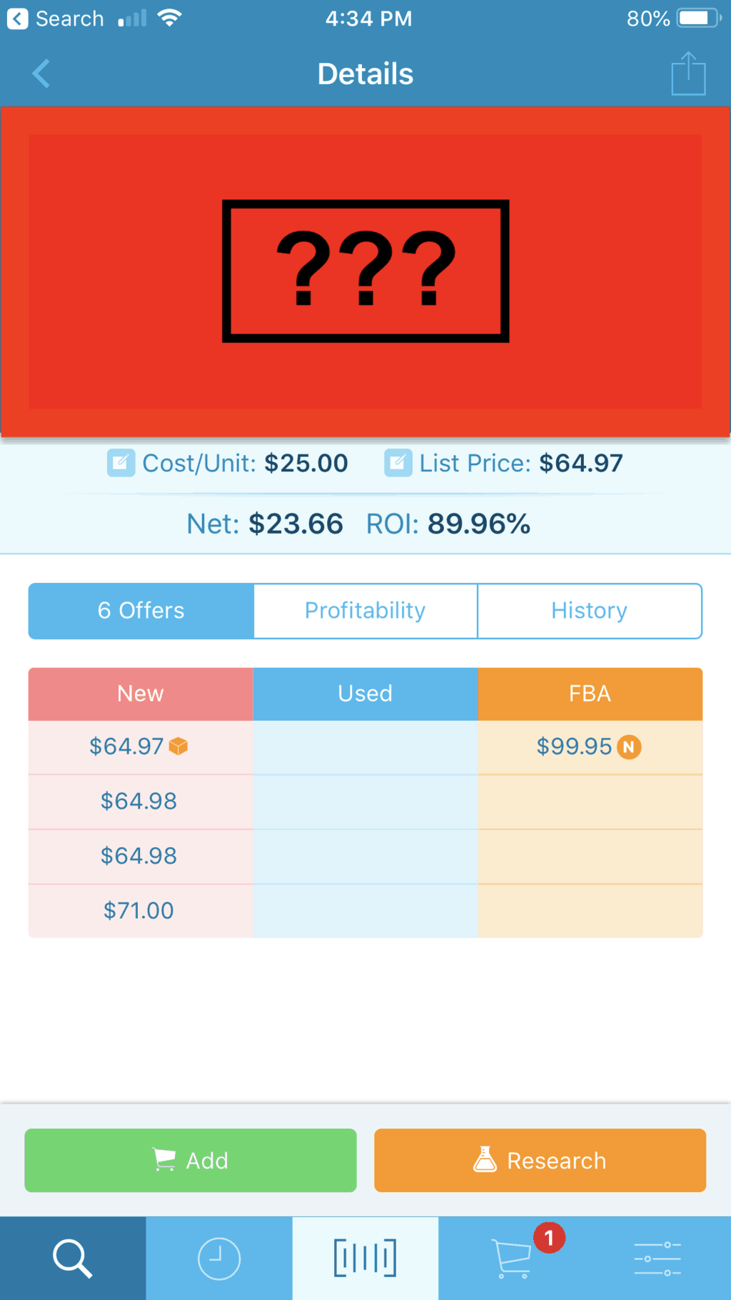BOLO - Online Selling Experiment